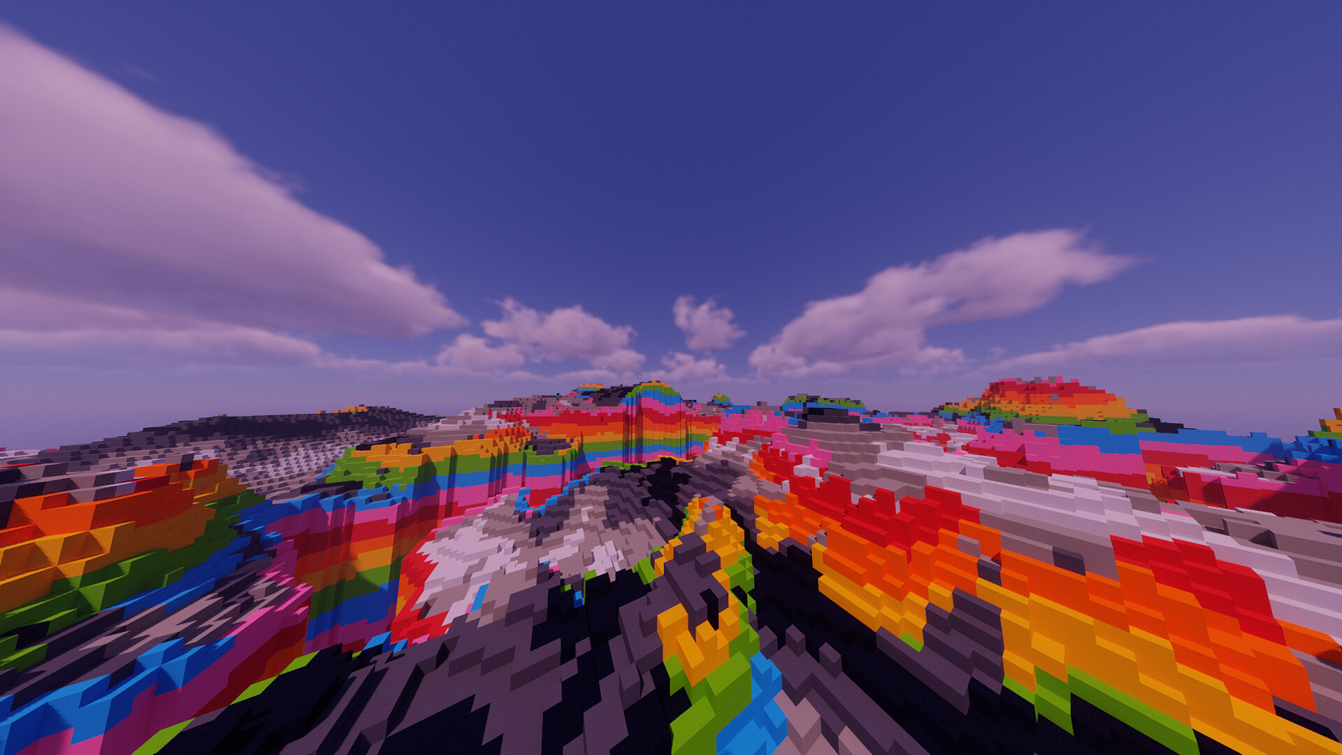 Psychedelic - 1024x1024 Custom Worldpainter Concept Map Minecraft Map