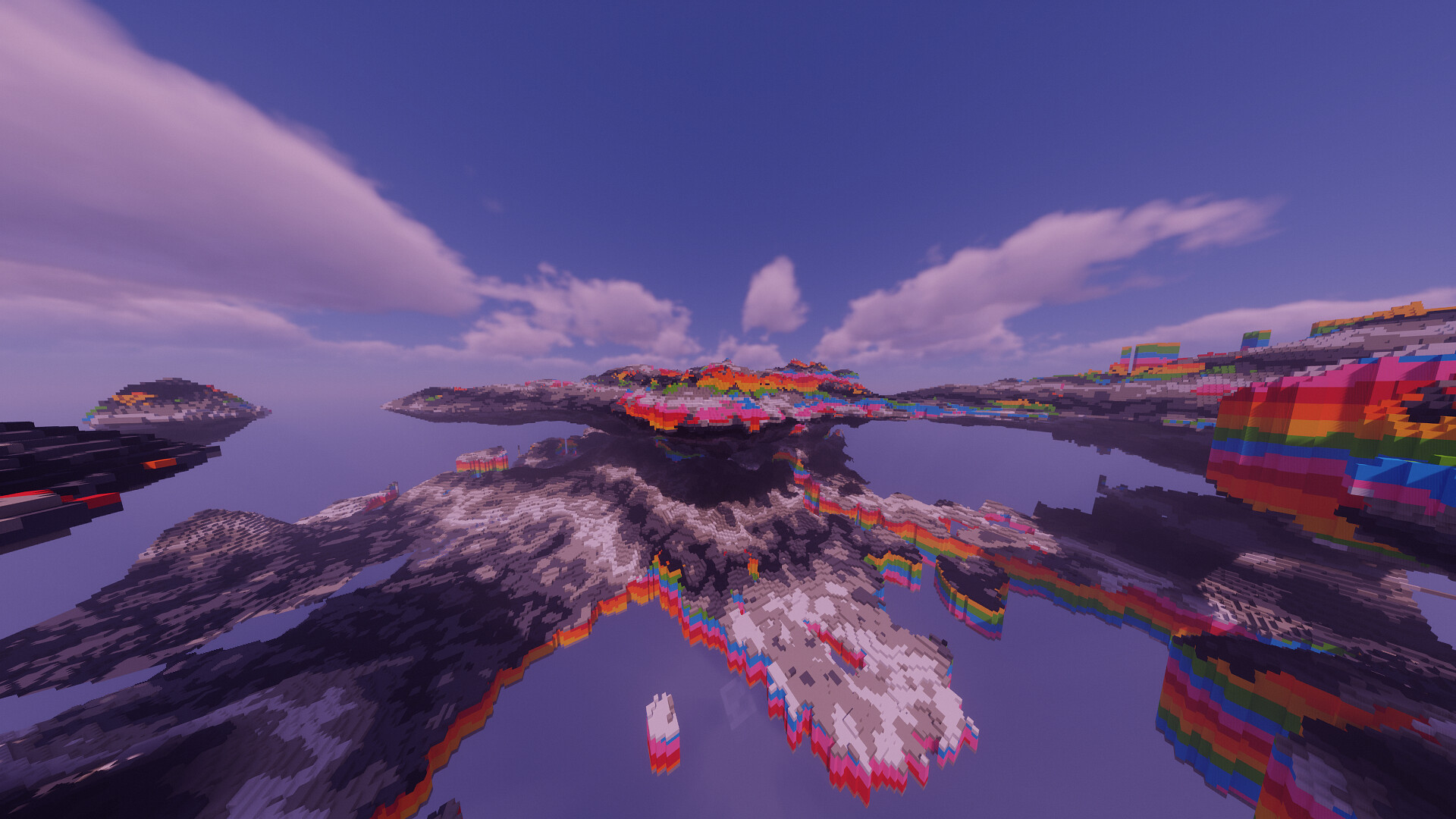 Psychedelic - 1024x1024 Custom Worldpainter Concept Map Minecraft Map