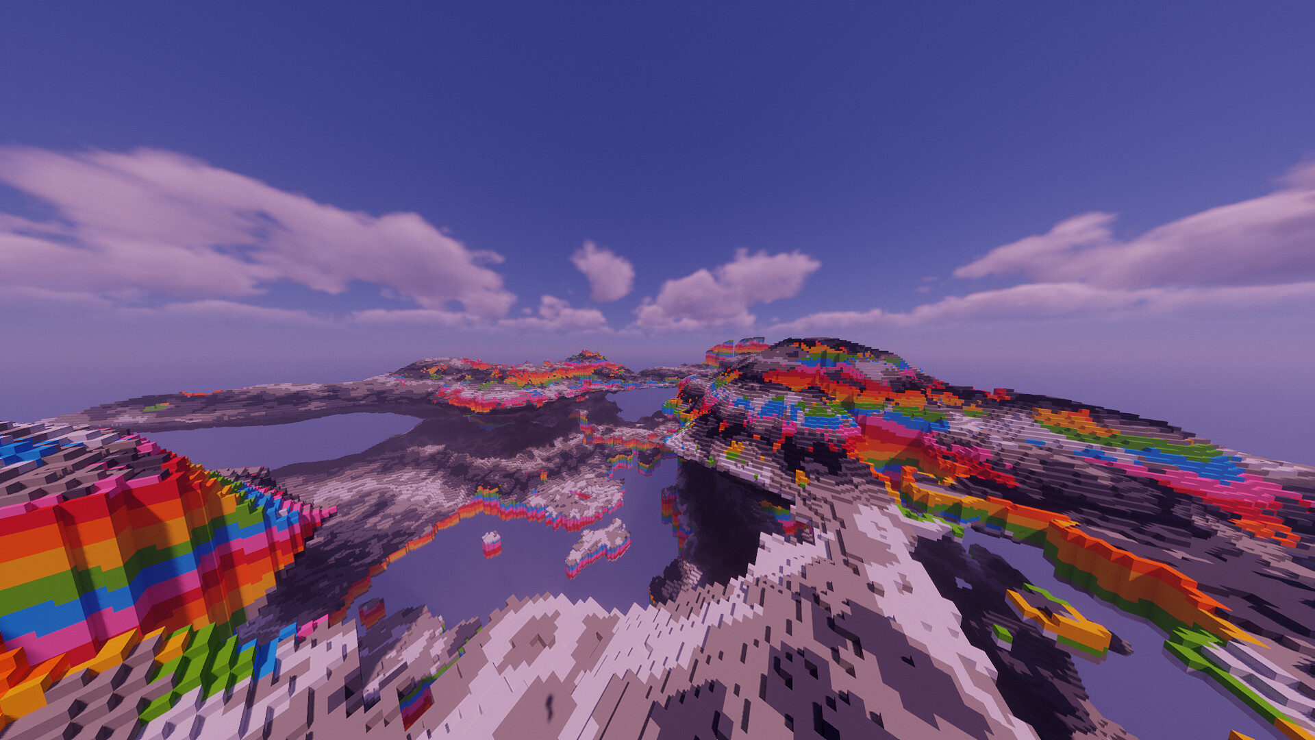 Psychedelic - 1024x1024 Custom Worldpainter Concept Map Minecraft Map