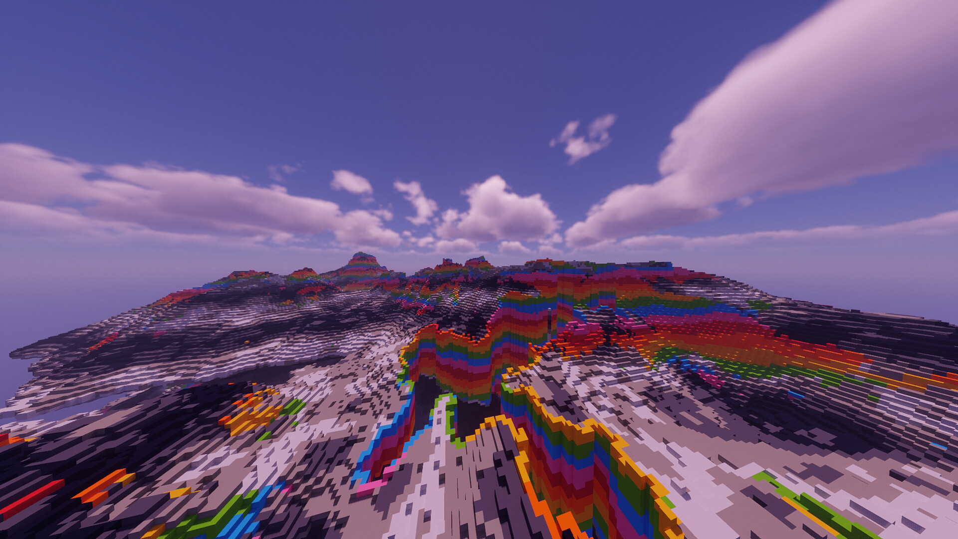 Psychedelic - 1024x1024 Custom Worldpainter Concept Map Minecraft Map