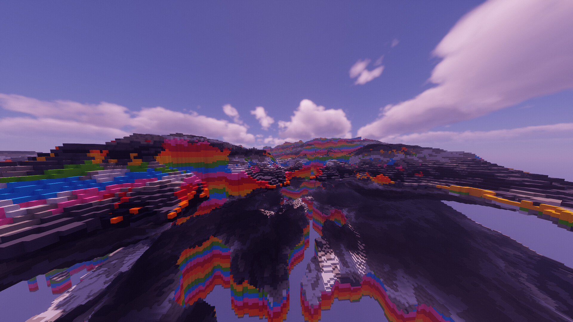 Psychedelic - 1024x1024 Custom Worldpainter Concept Map Minecraft Map