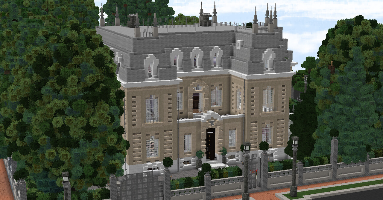 French style house Minecraft Map