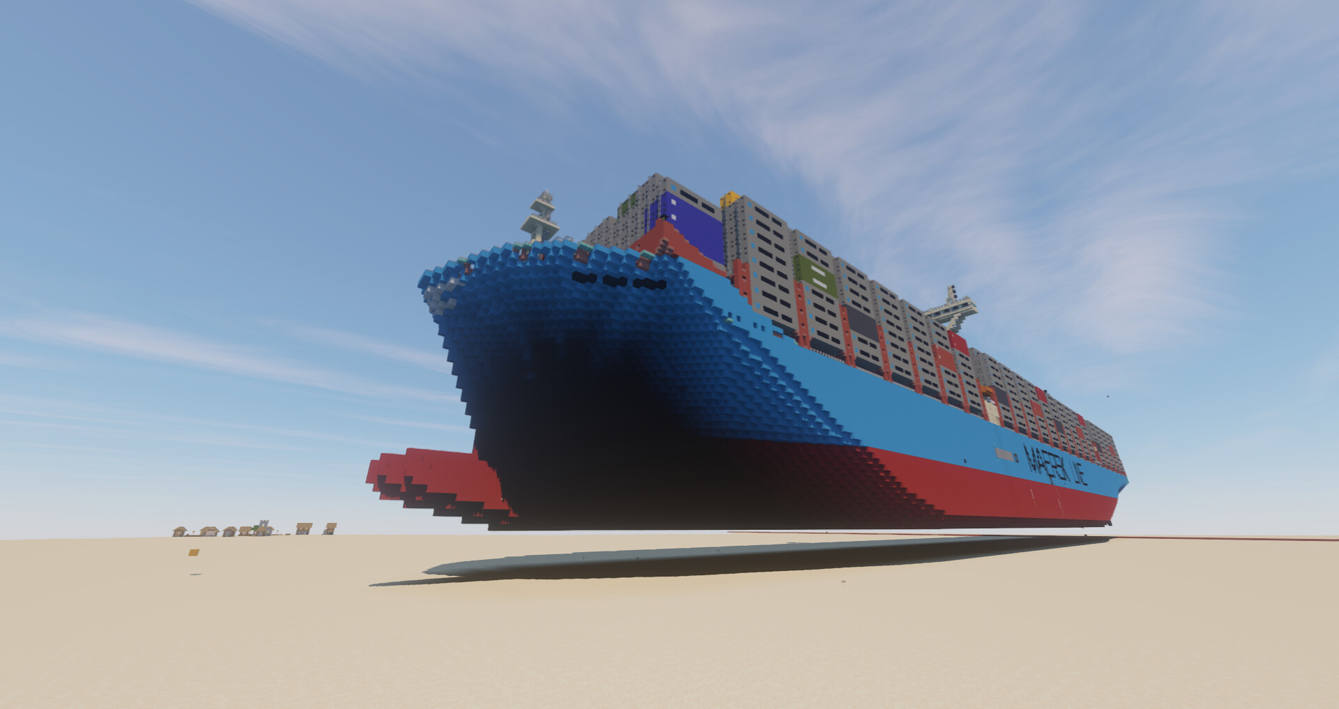 MAERSK MC KINNEY MOLLER MINECRAFT SHIP 1:1 SCALE Minecraft Map