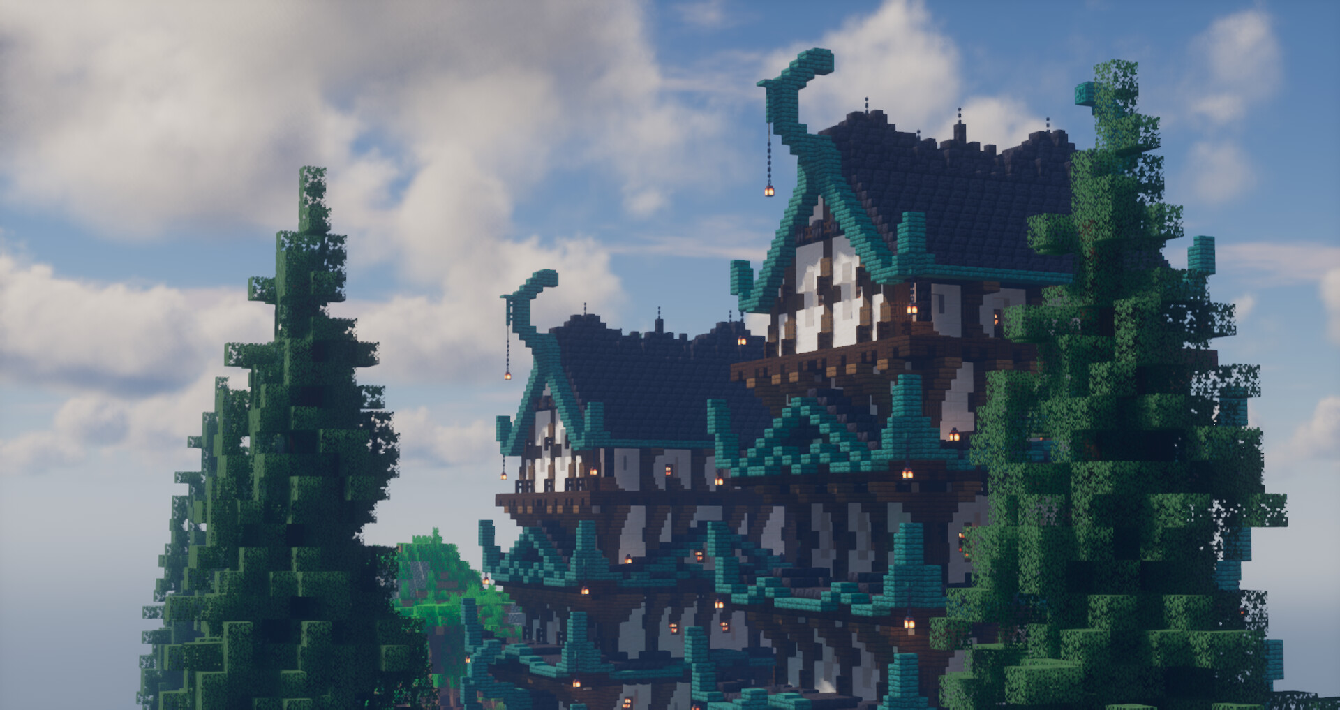 Kunoshi Palace | Japanese themed Minecraft Castle | Builder's Forge ...