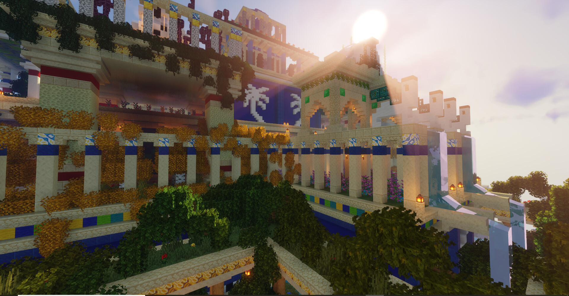 Hanging Gardens of Babylon / Wonder of the Ancient World Minecraft Map