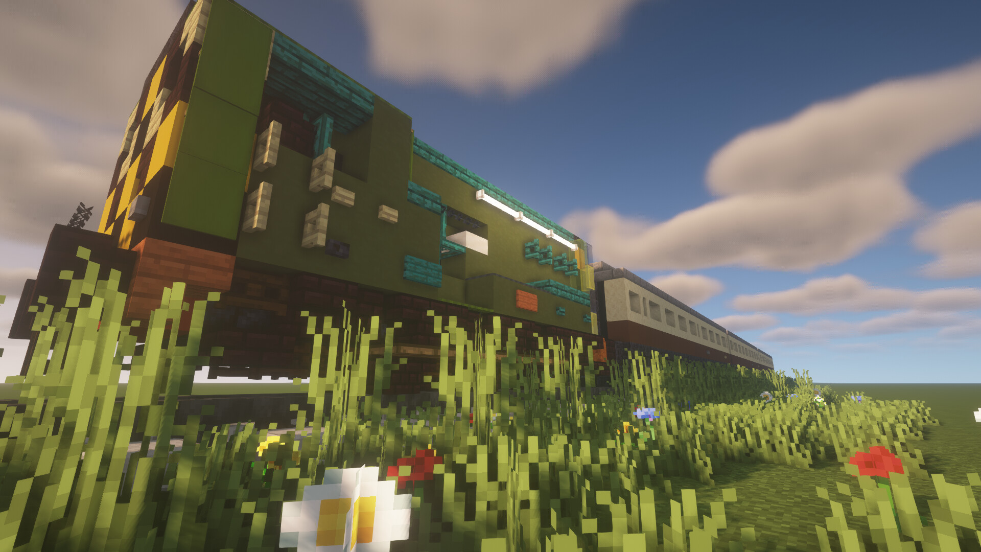 BR Mark 1 railcars in WSR livery Minecraft Map