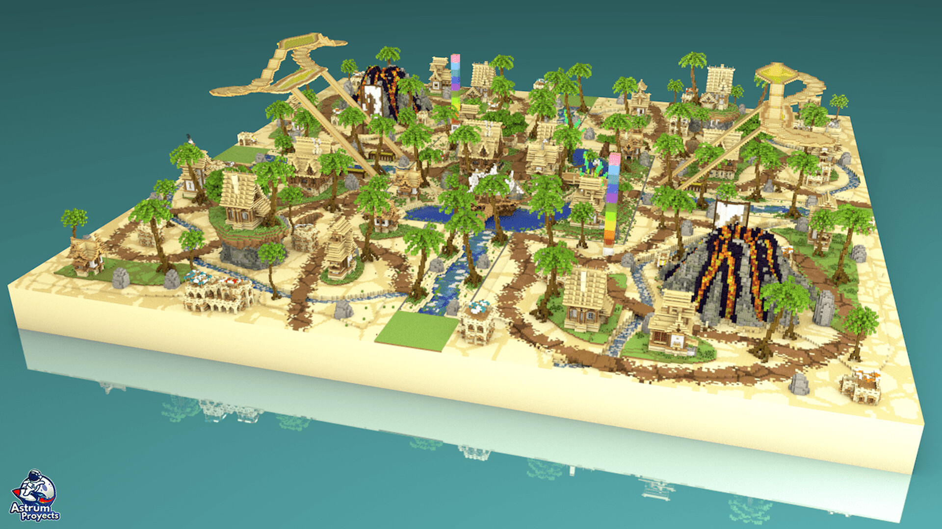 HCF Spawn + Warzone - BEACH Theme Minecraft Map