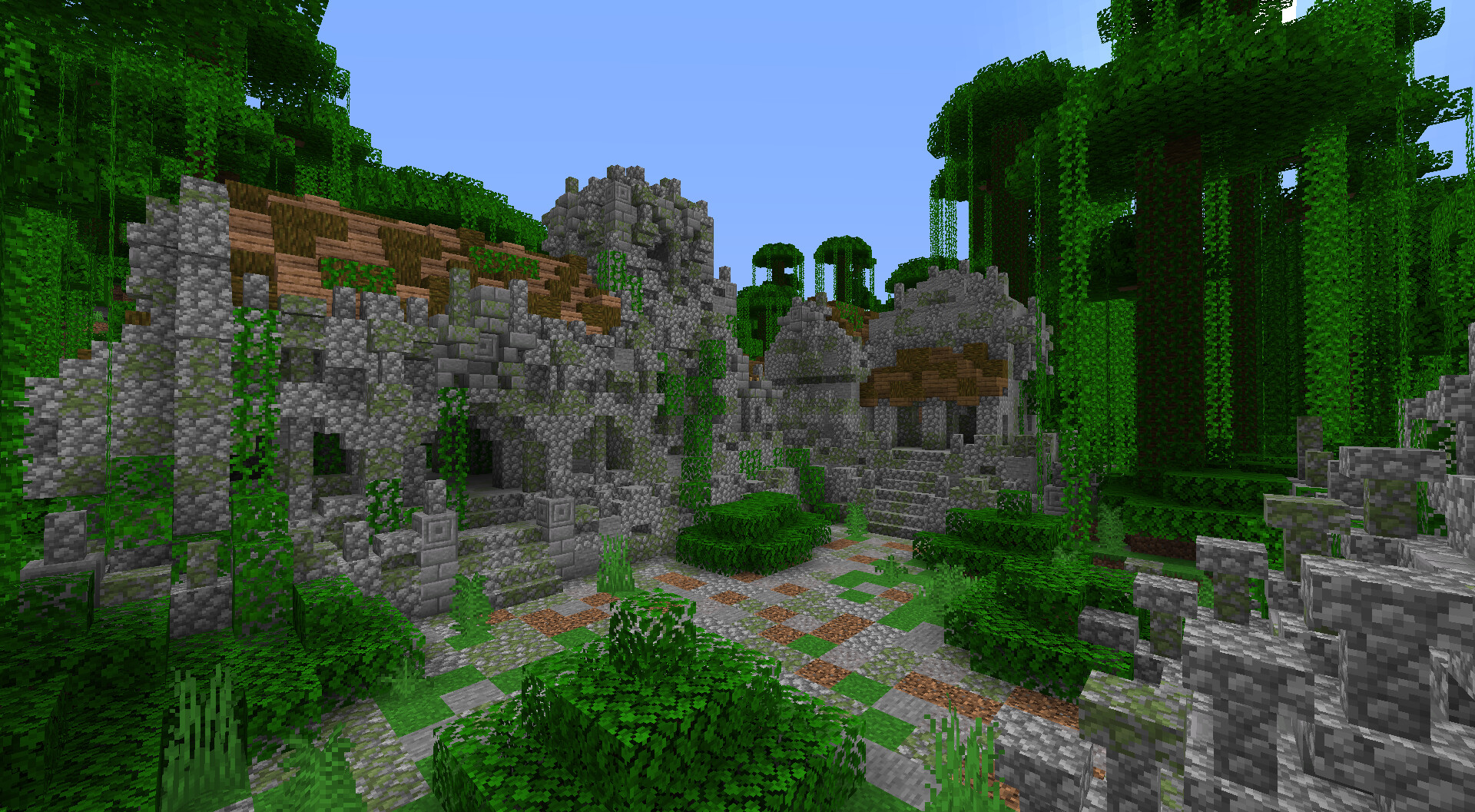 Antike Dschungel Gebäude - Ancient jungle buildings Minecraft Map