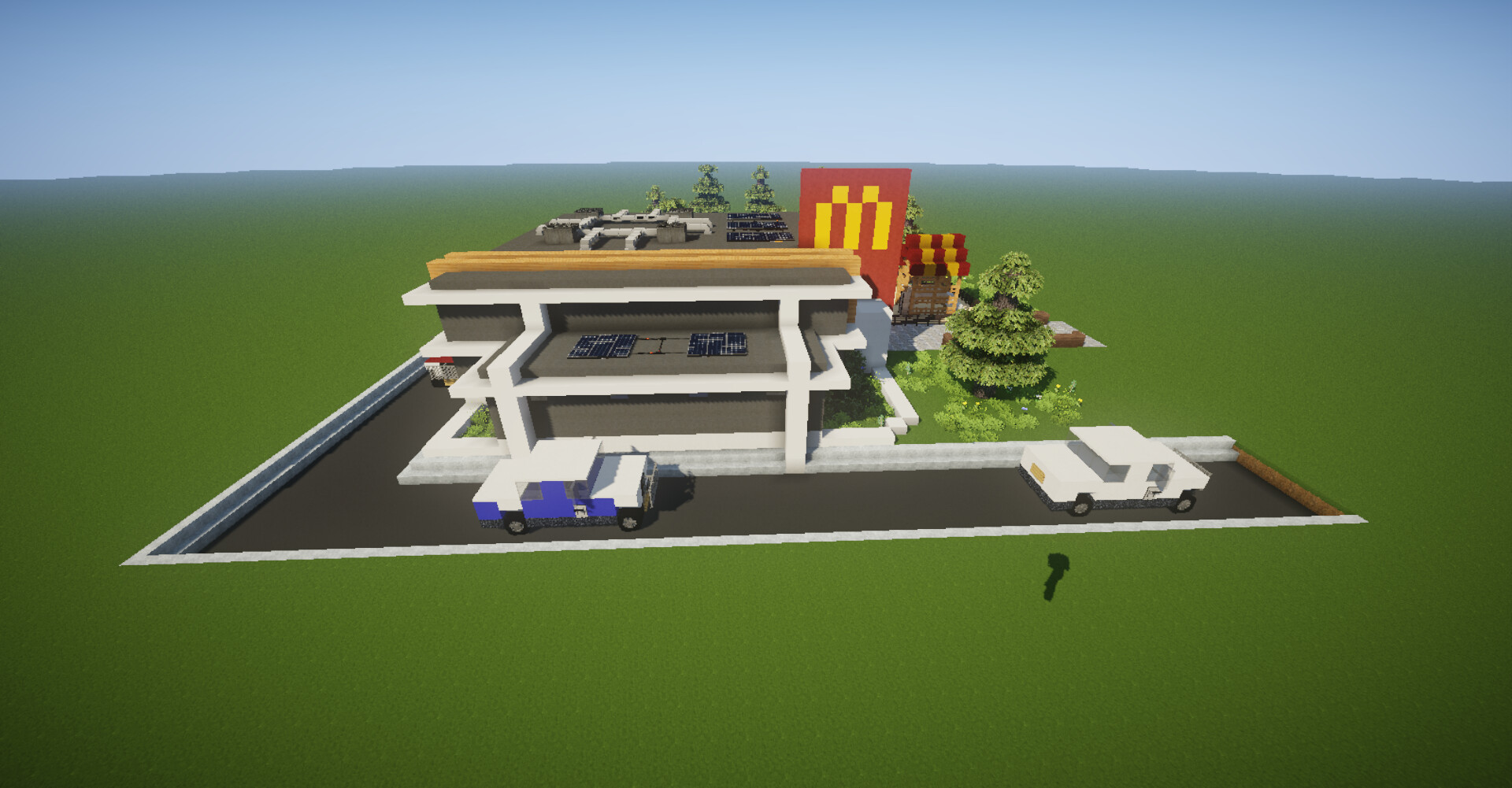 Modern McDonald's - Map download full decorated 🍟🌭🍿 Minecraft Map
