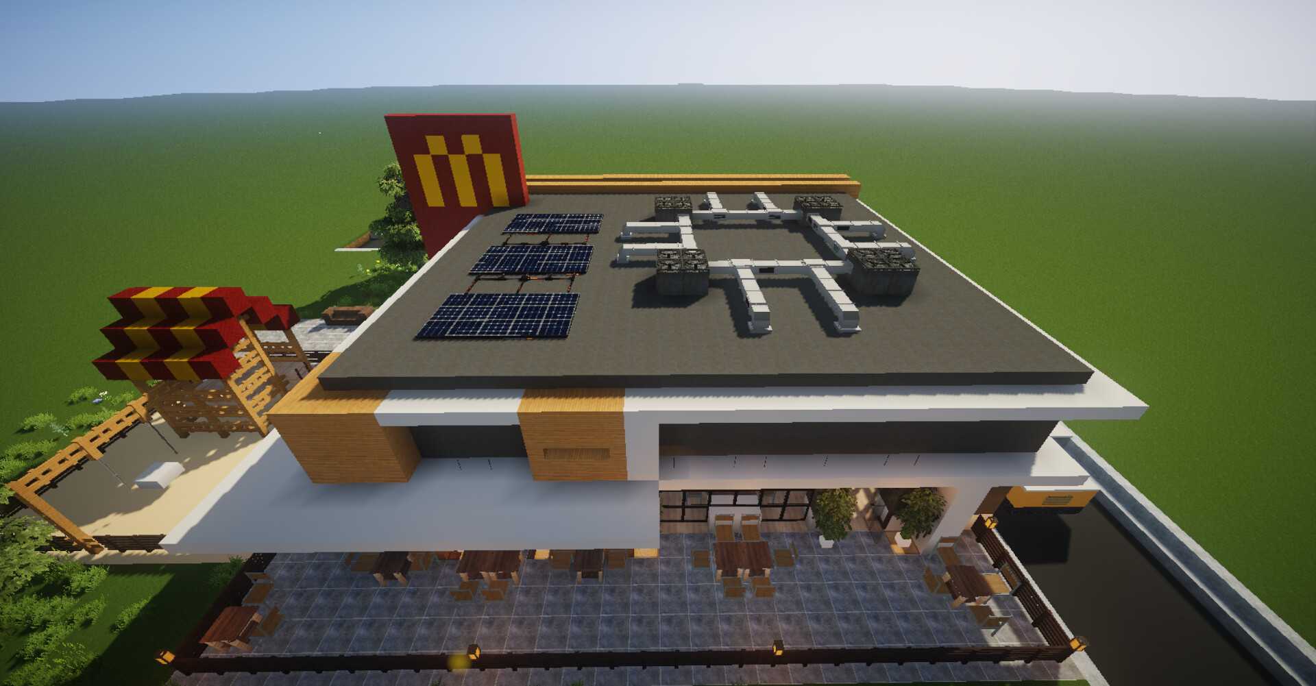 Modern McDonald's - Map download full decorated 🍟🌭🍿 Minecraft Map