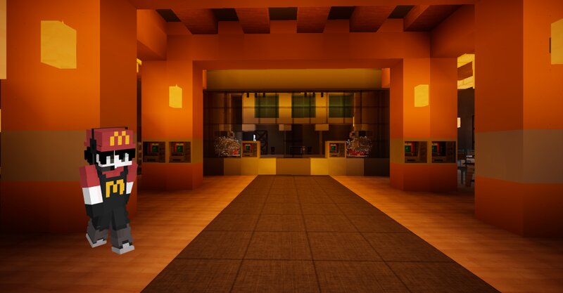 Modern McDonald's - Map download full decorated 🍟🌭🍿 Minecraft Map