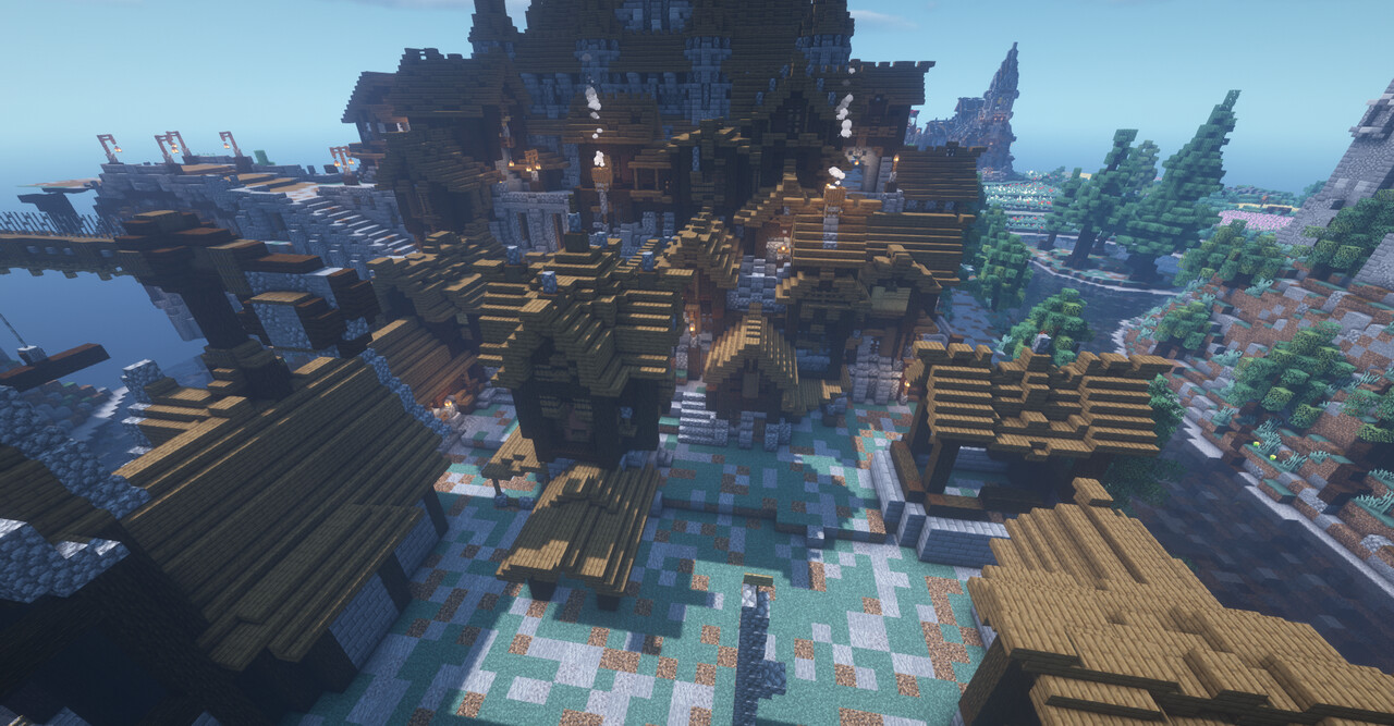 Aldinnheimr (ALD) Shipyard and docks Minecraft Map