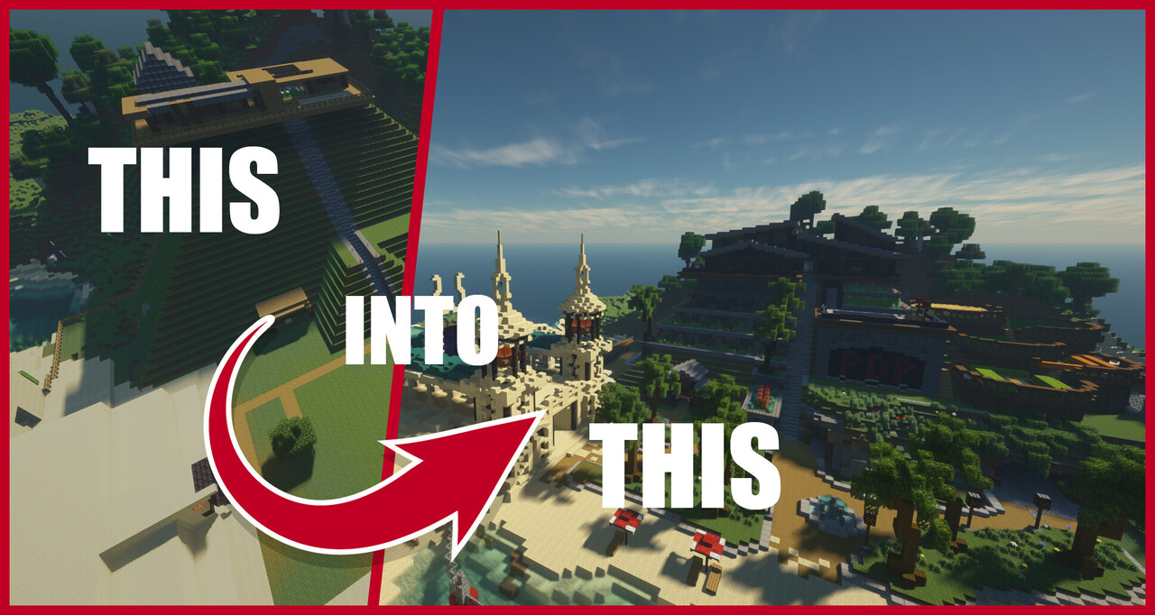 I Transformed PewDiePie's Hardcore Base Into Something EPIC Minecraft Map