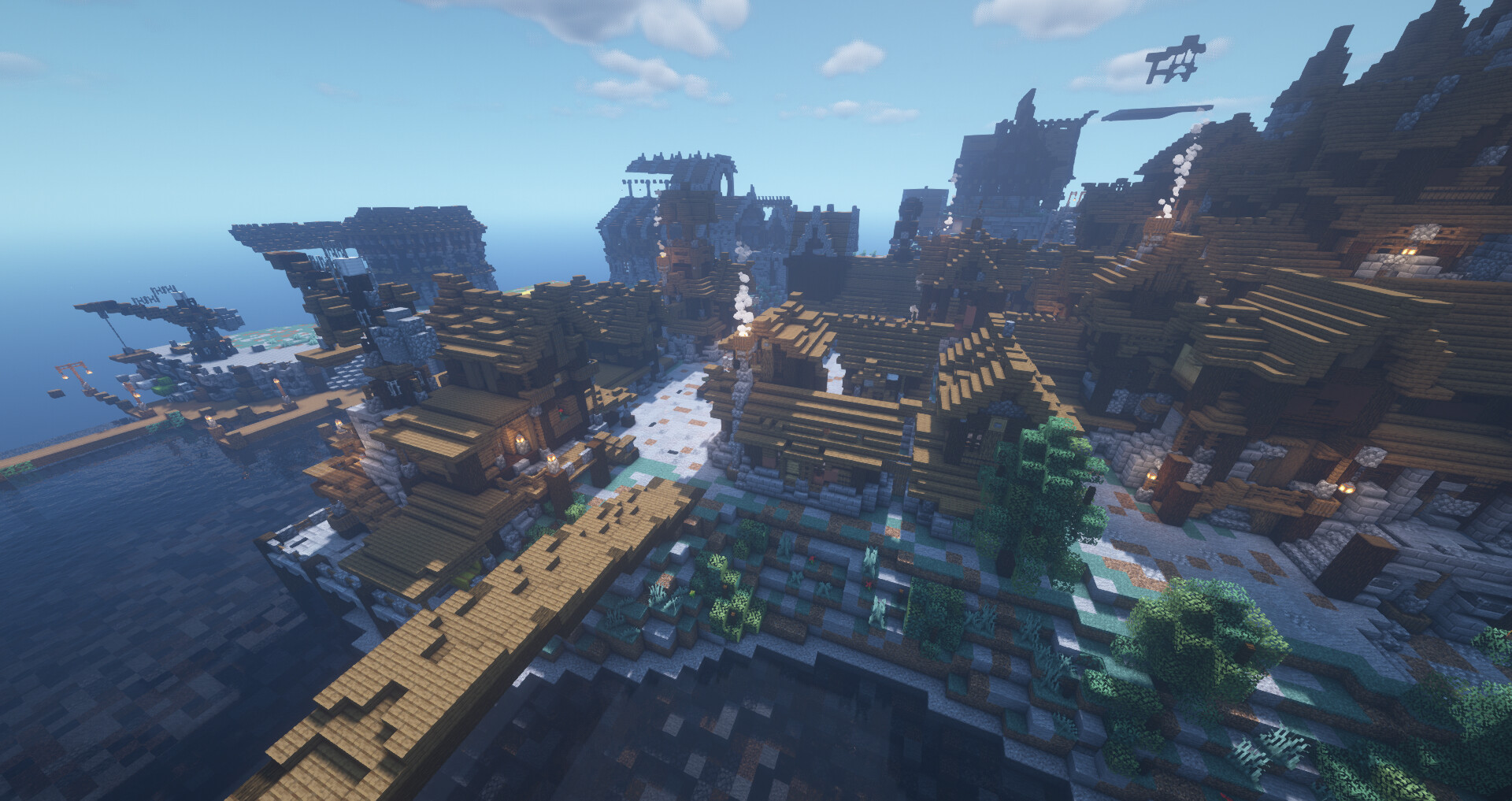 Aldinnheimr (ALD) Shipyard and docks Minecraft Map