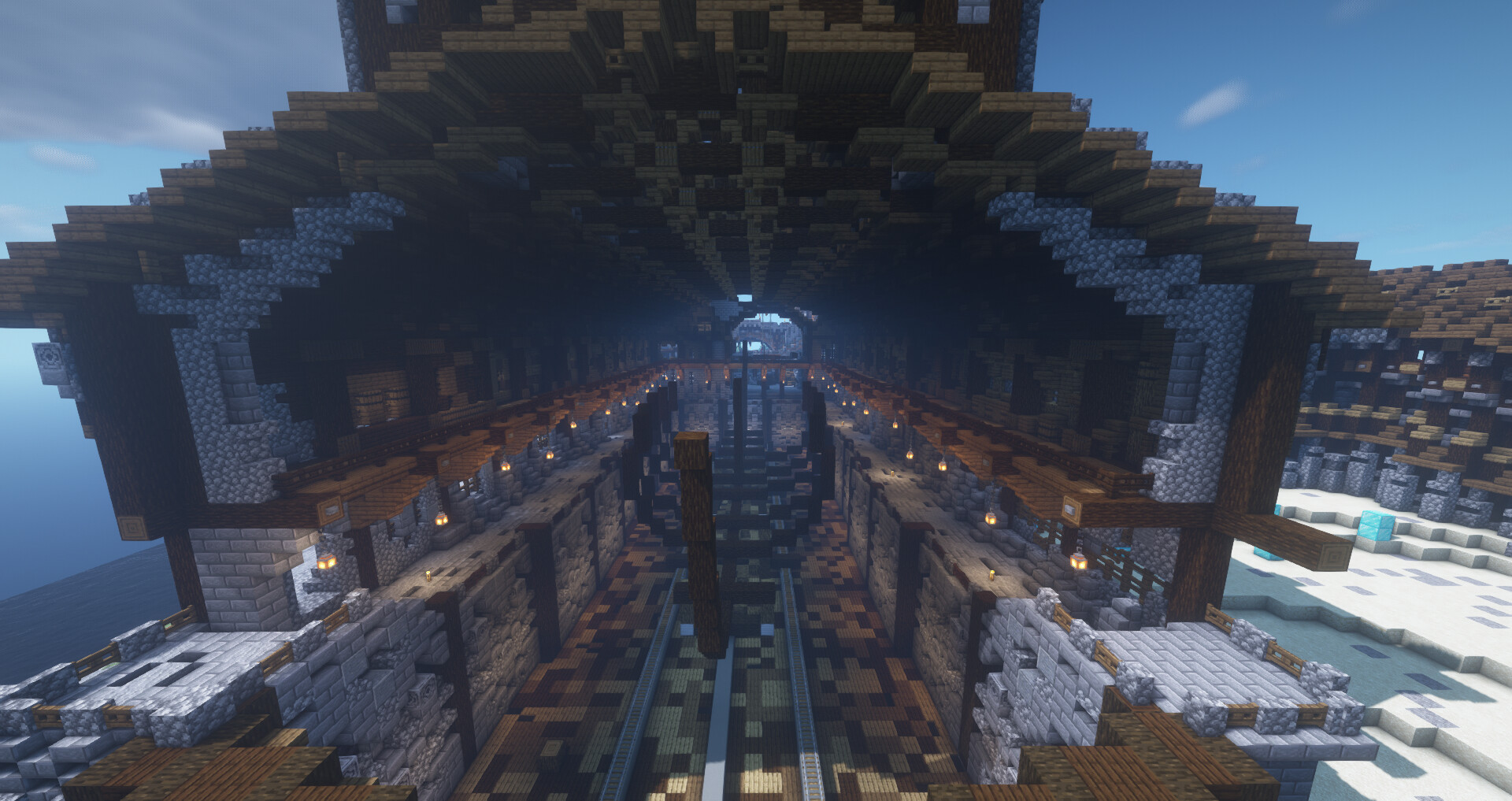 Aldinnheimr (ALD) Shipyard and docks Minecraft Map