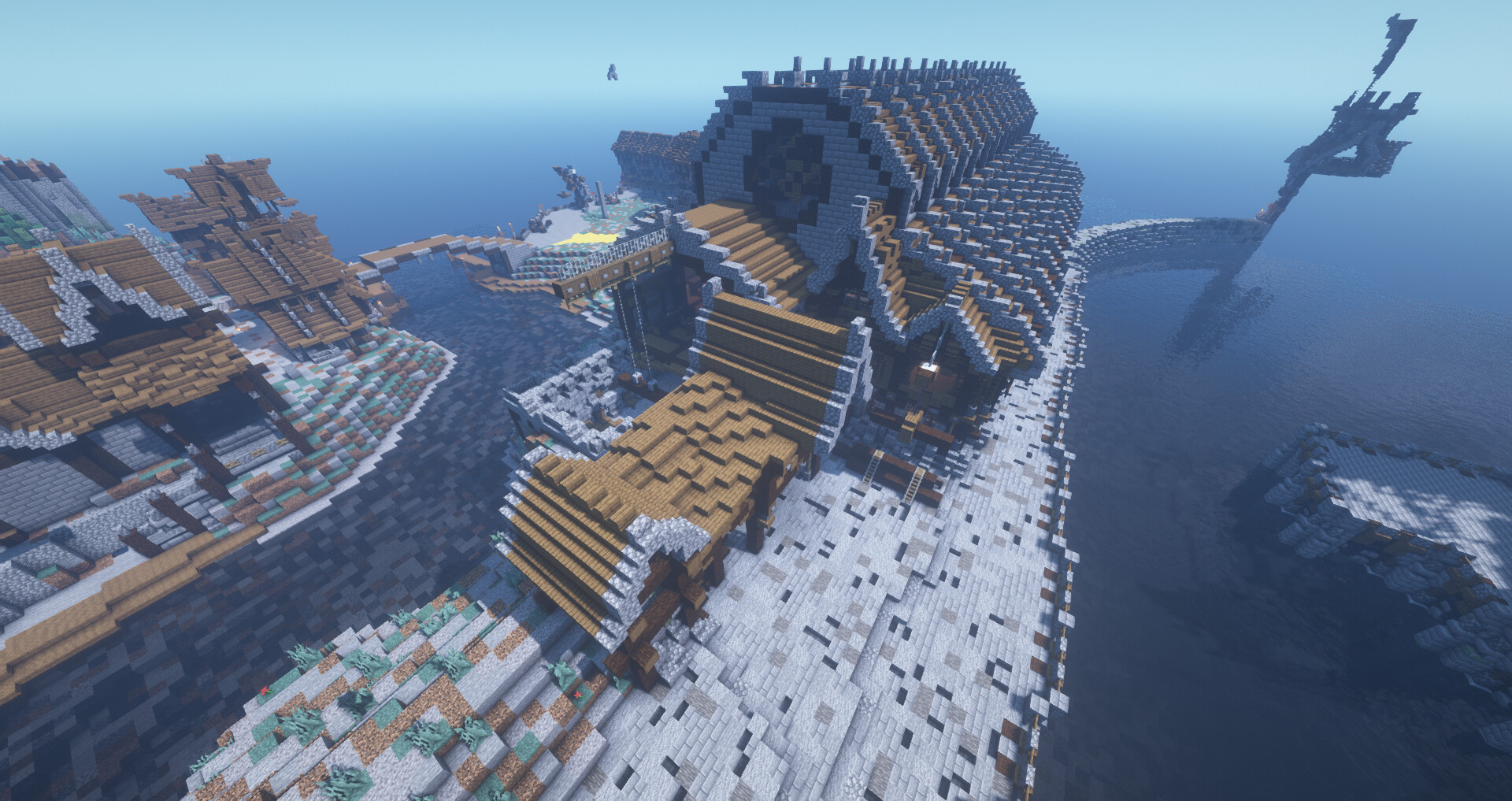 Aldinnheimr (ALD) Shipyard and docks Minecraft Map