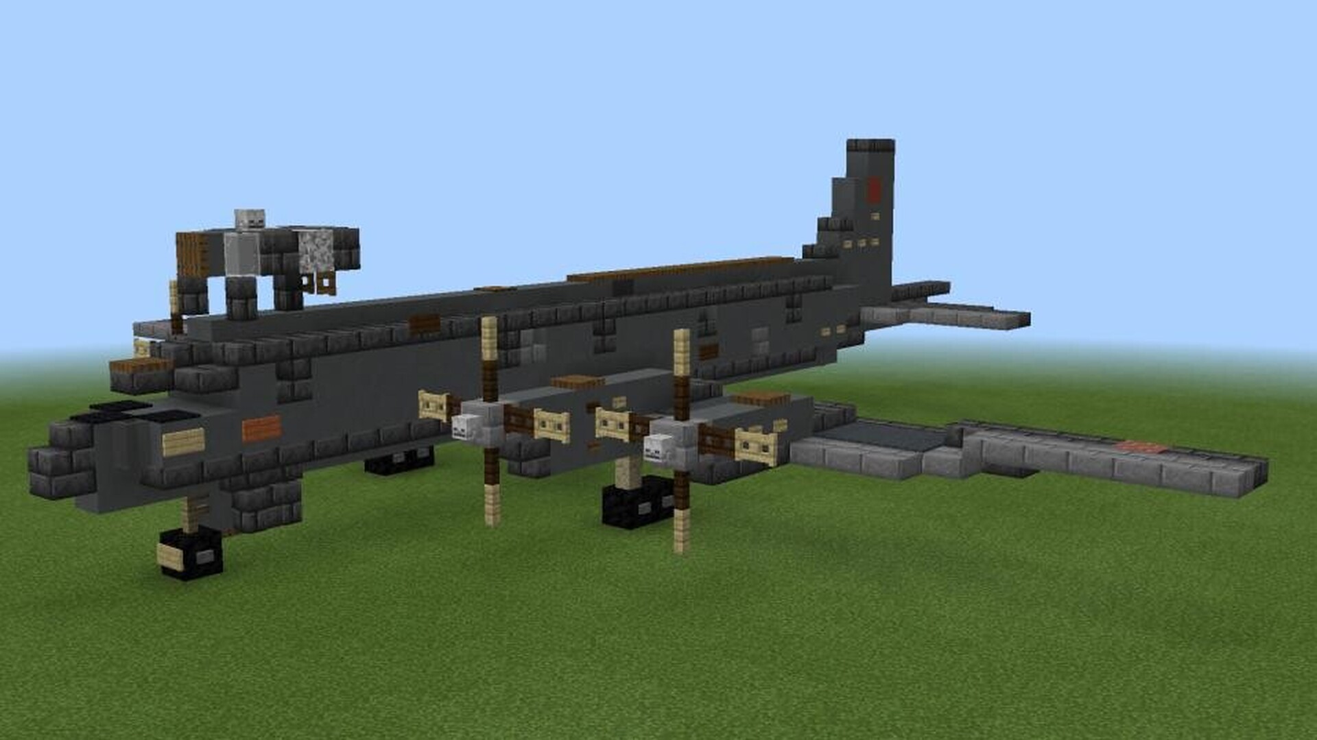 1:1 scale IL-38N "May" Maritime Patrol Aircraft Minecraft Map