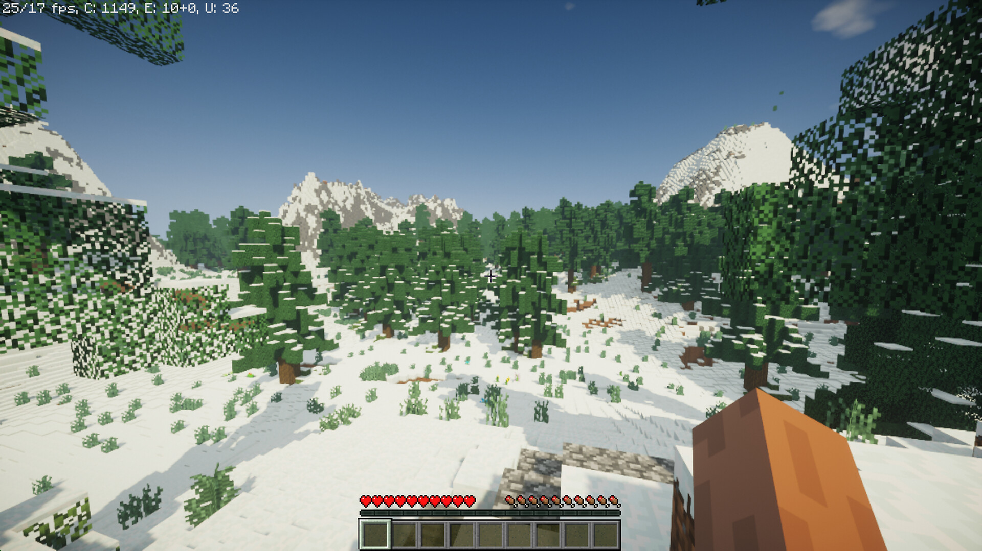 Snowy forest survival Minecraft Map
