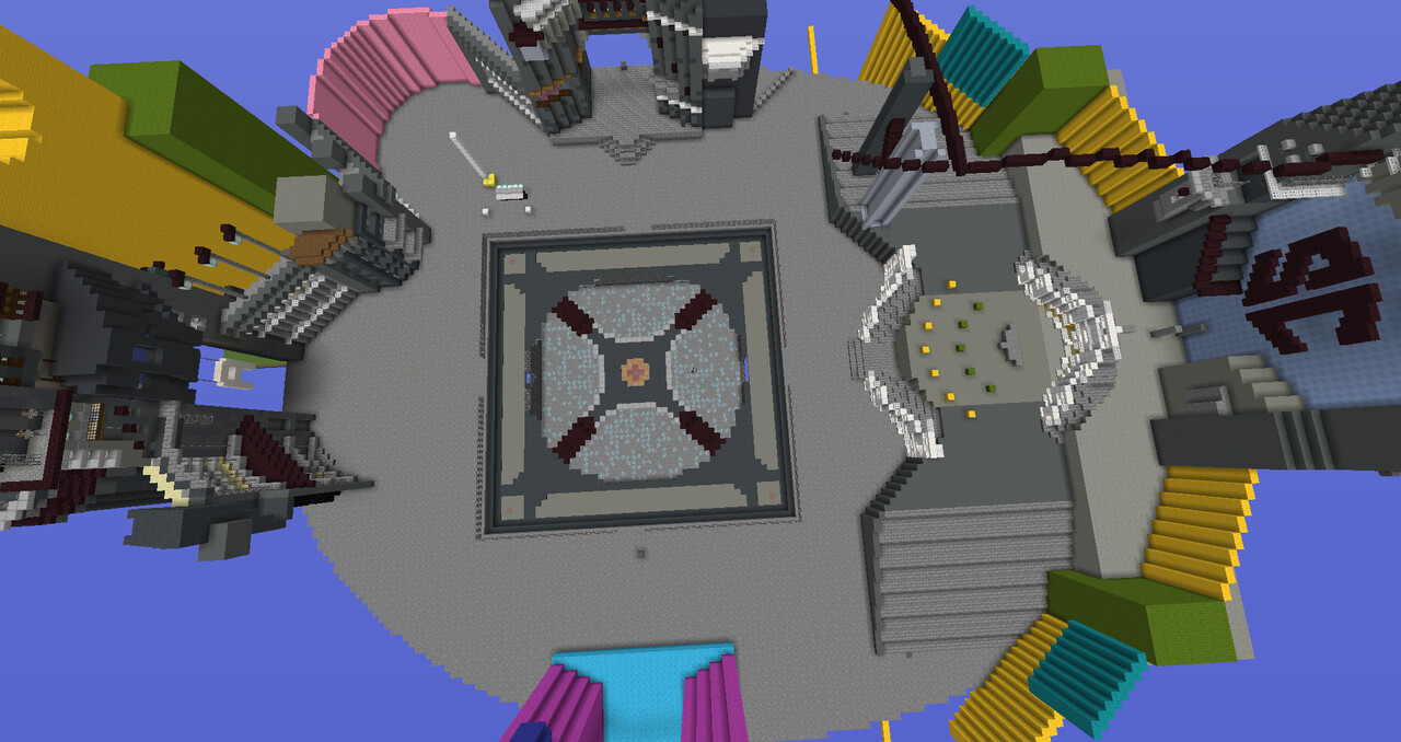 Futuristic prison spawn and a few other things Minecraft Map