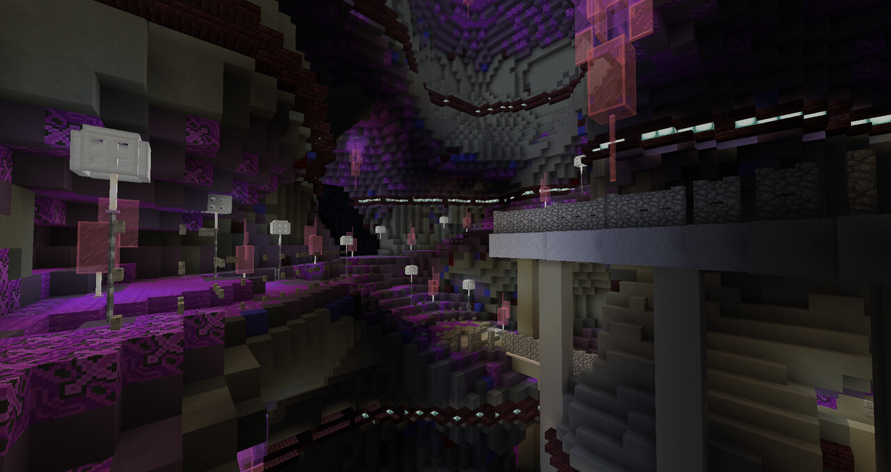 Futuristic prison spawn and a few other things Minecraft Map