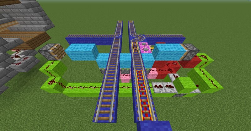 Specialized T Junction for Railway Stations Minecraft Map