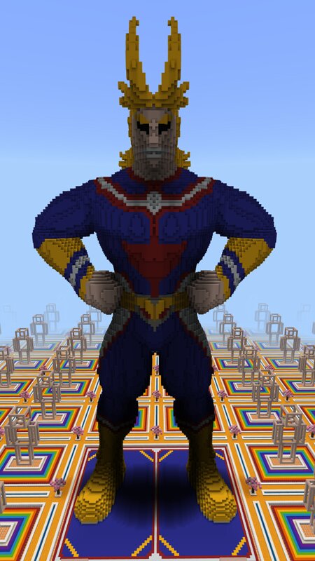 All Might - My Hero Academia - Statue Minecraft Map