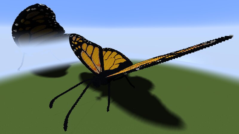 Butterfly Statue - four different sizes! Minecraft Map