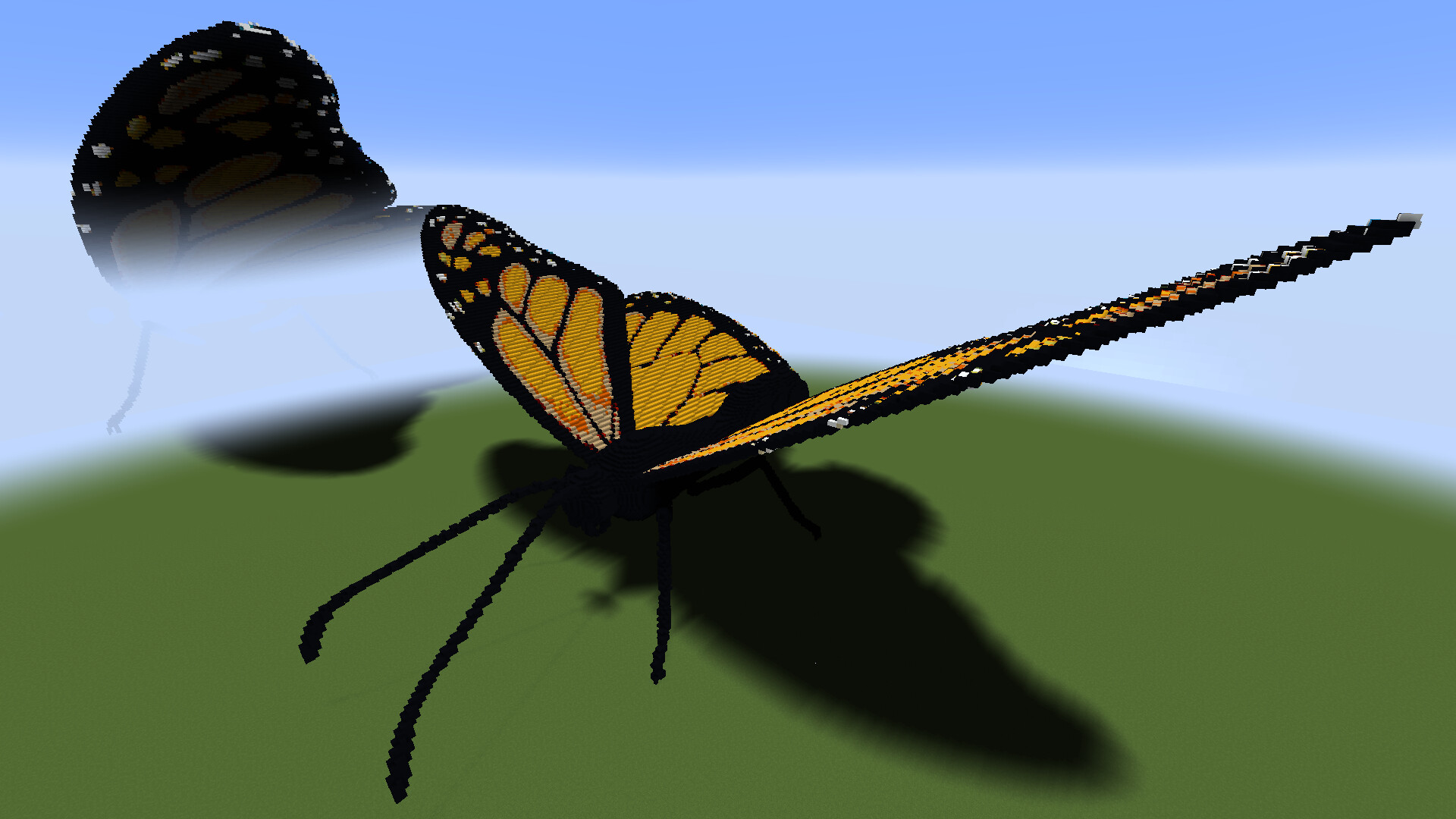 Butterfly Statue - four different sizes! Minecraft Map