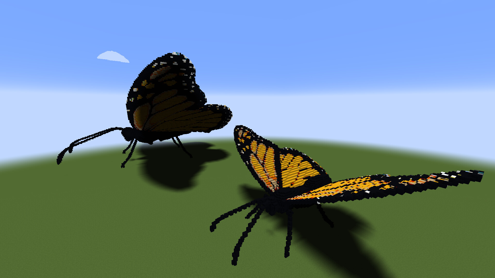 Butterfly Statue - four different sizes! Minecraft Map