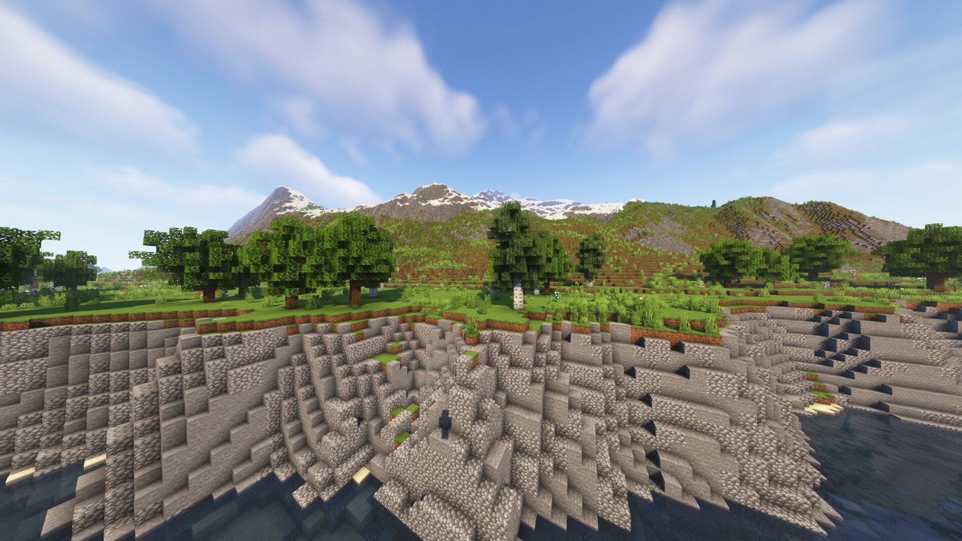 4000 by 4000 Map with Forests, Plains, and a Desert Minecraft Map