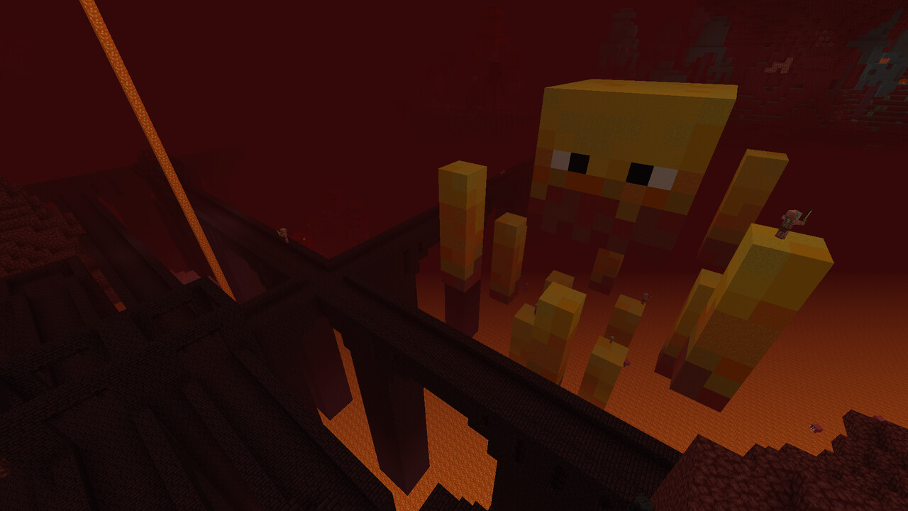 Blaze Mob Statue Minecraft Map