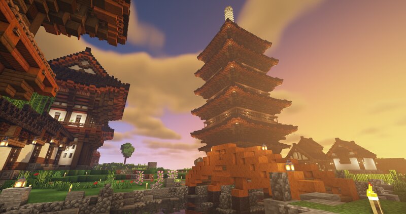My Japanese Survival Base Minecraft Map