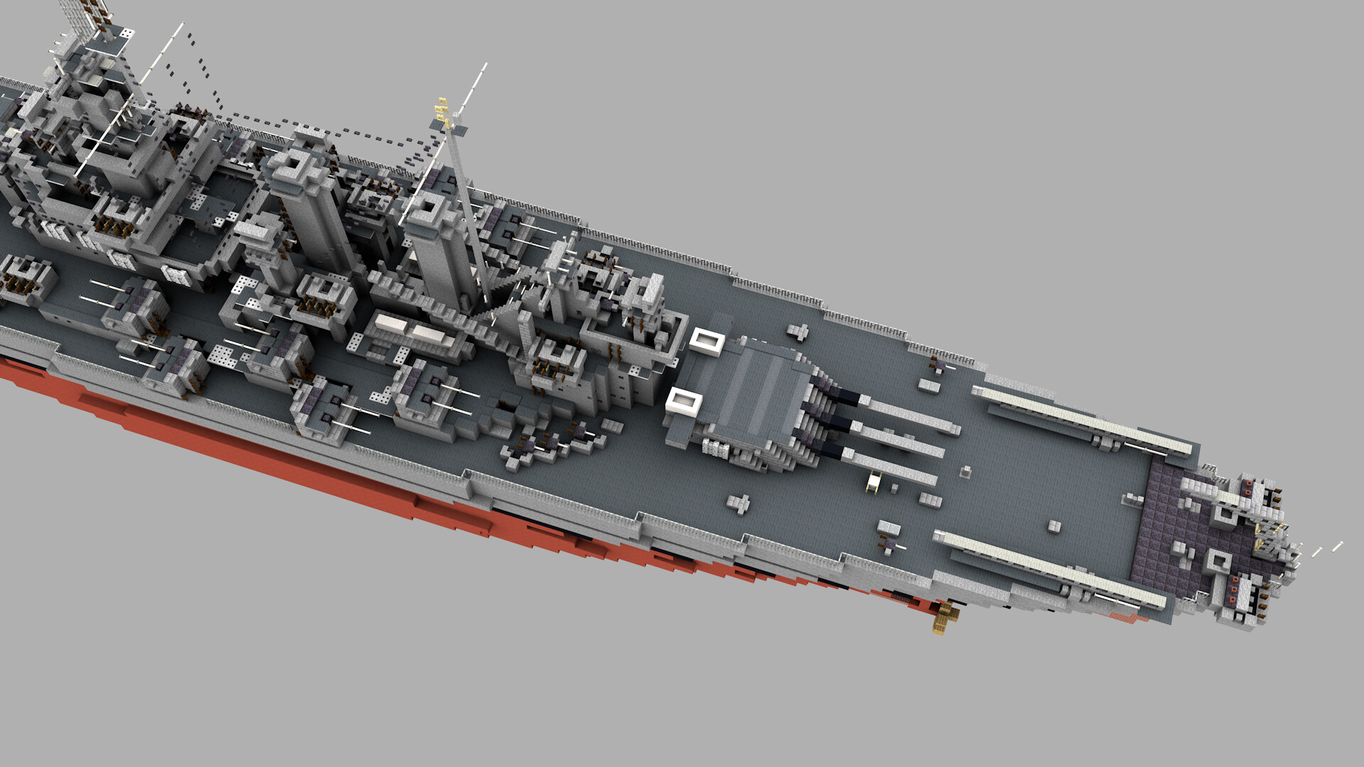 USS Washington BB56 1942 1:1 Scale Minecraft Map