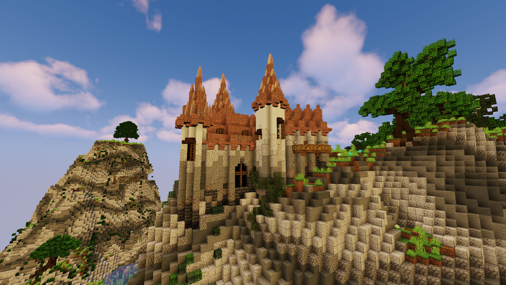 Mountain castle Minecraft Map