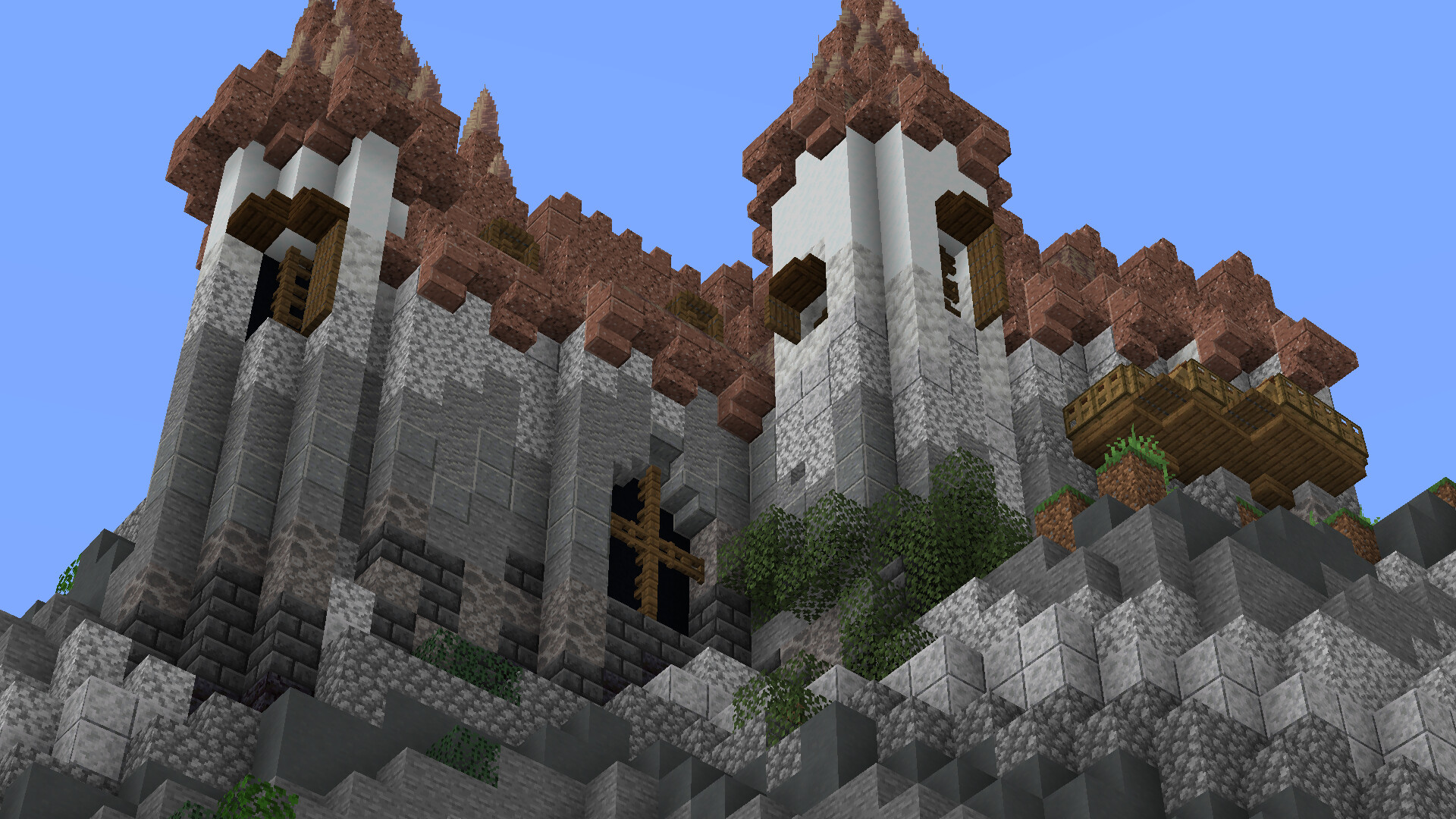 Mountain castle Minecraft Map