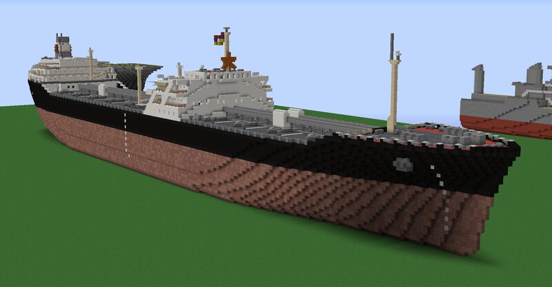 Esso Pembrokeshire (Oil Tanker) + Timelapse Minecraft Map