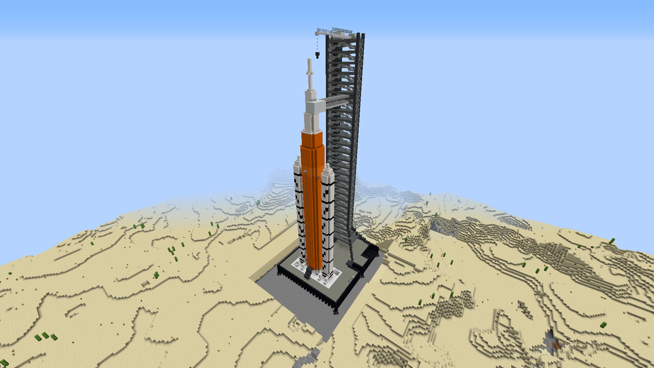 NASA Space Launch System Minecraft Map