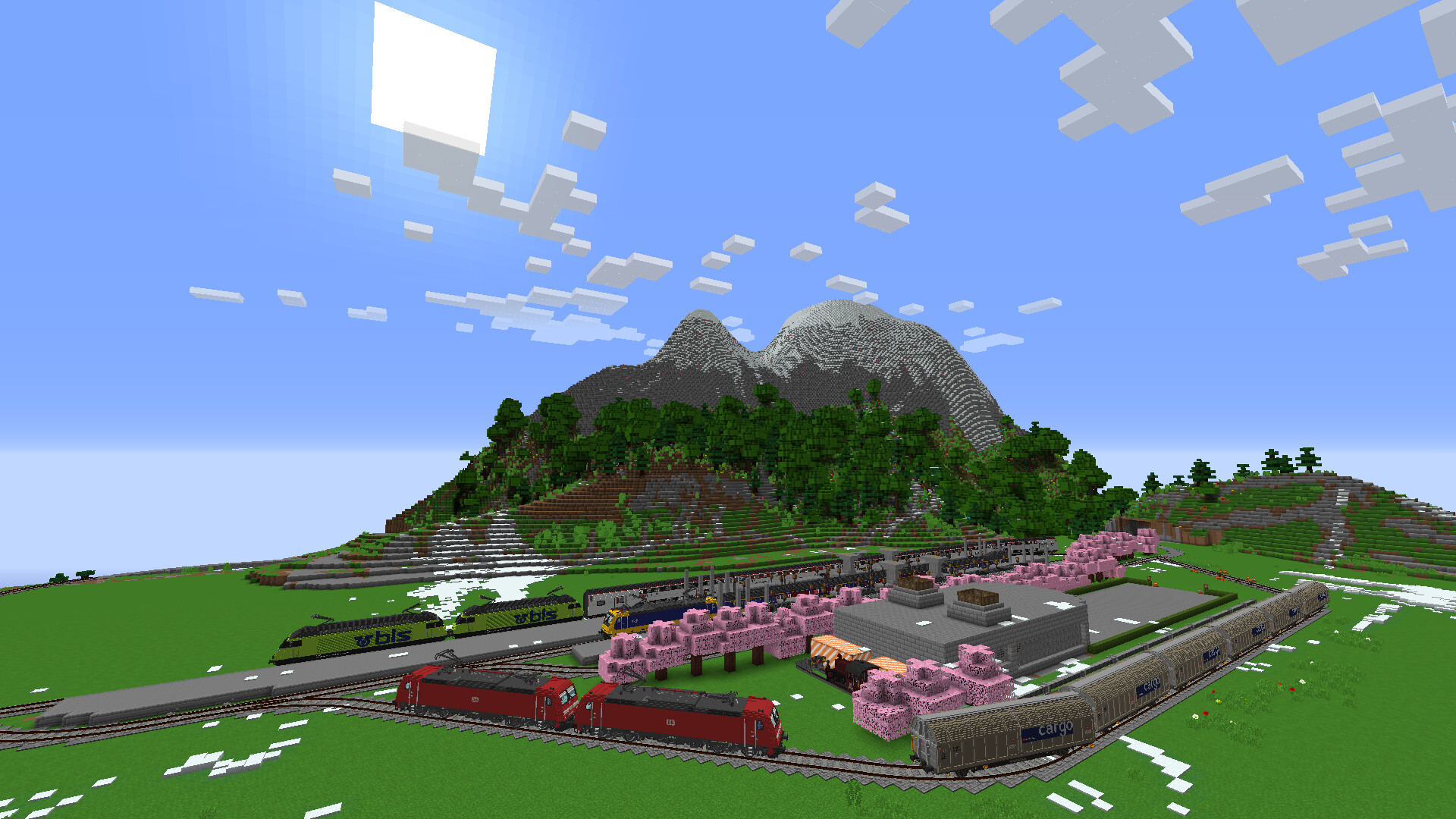 Mappa con ferrovia Immersive Railroading per 1.12.2 Minecraft Map