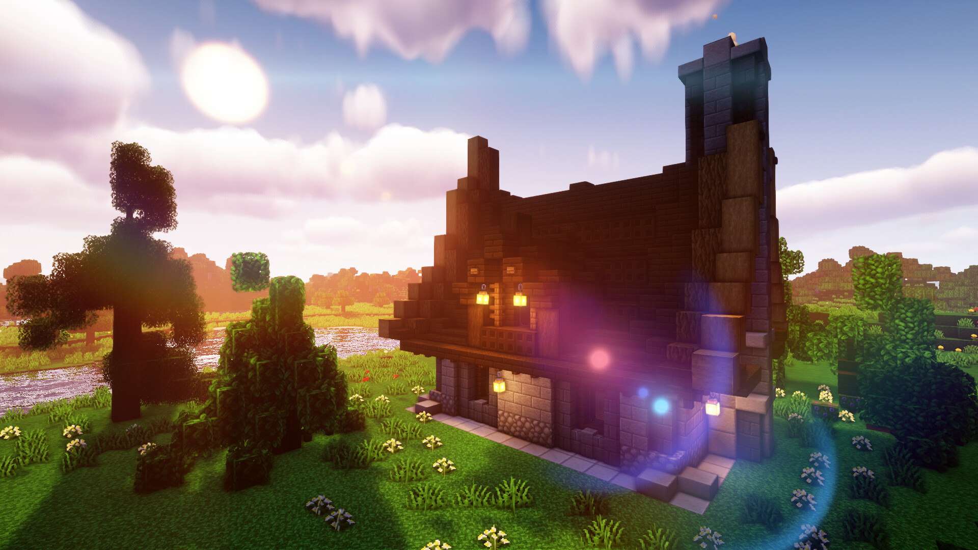 How to build a Survival House / Design 3 Minecraft Map