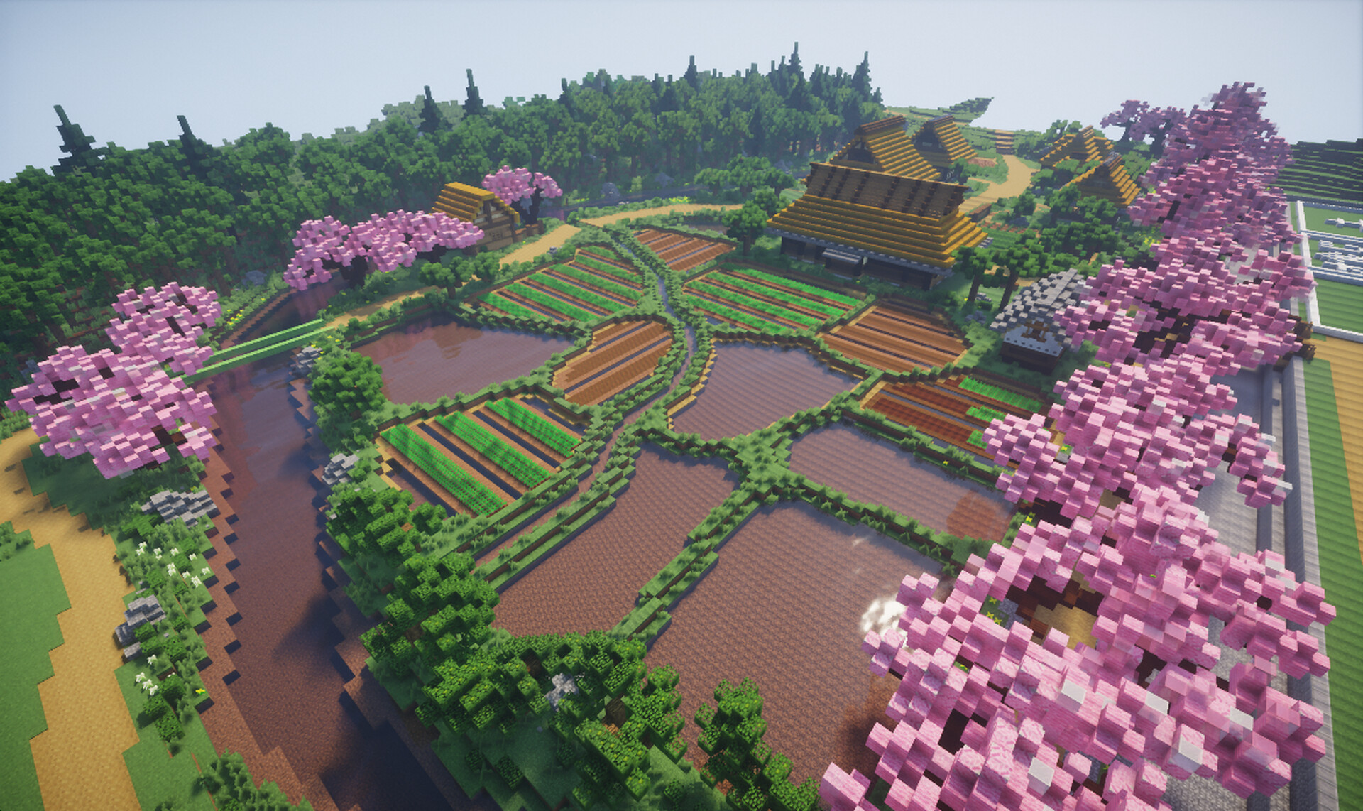 Farmers in Japan Edo Period Minecraft Map