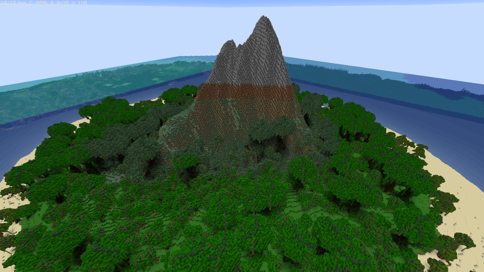 Small volcanic island Minecraft Map