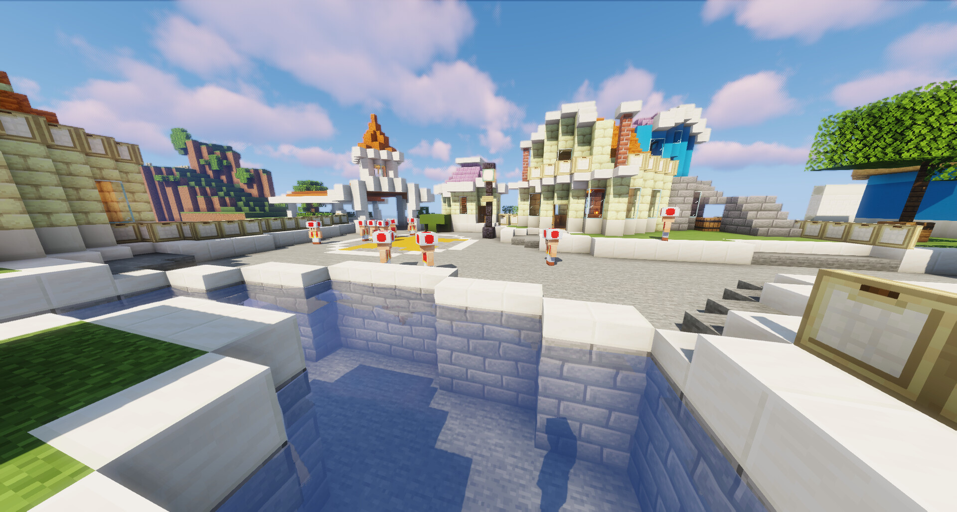 Paper Mario 64 - Toad Town Minecraft Map