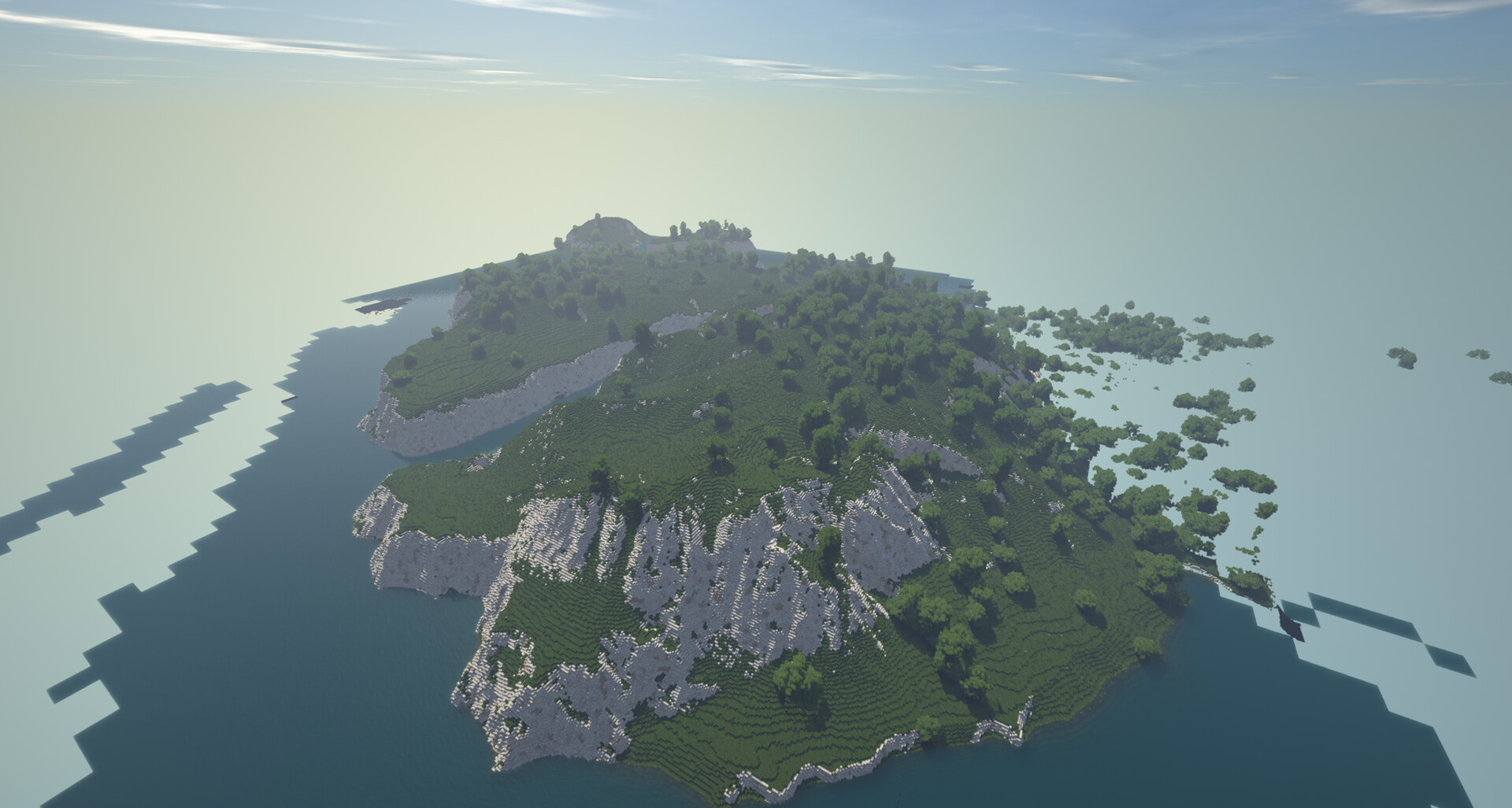 Horvalen, Huge 16k x 16k custom map for Conquest Reforged Minecraft Map
