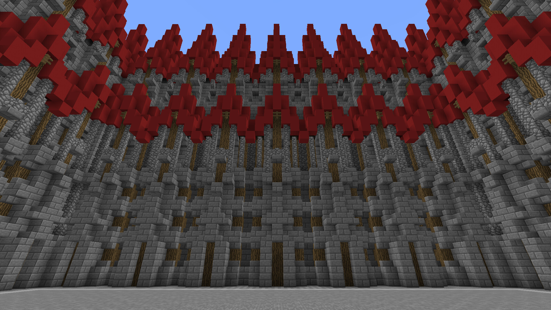 The Crimson Castle Build Battle Arena Minecraft Map