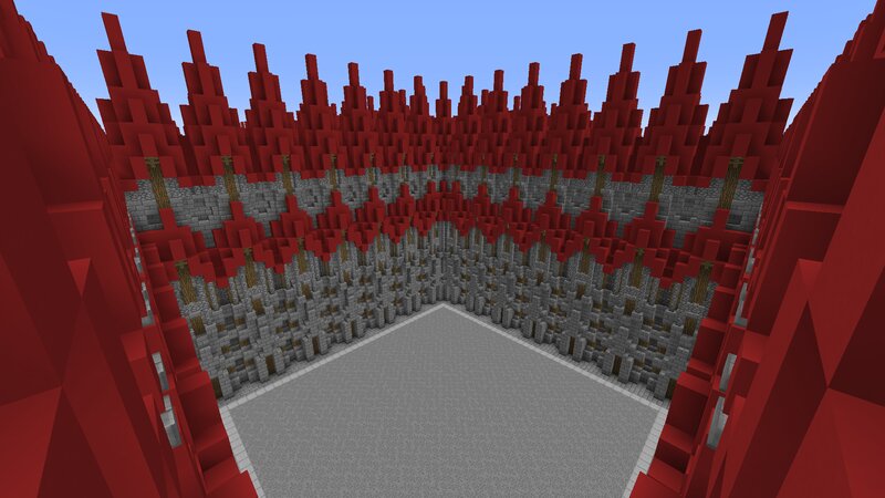 The Crimson Castle Build Battle Arena Minecraft Map