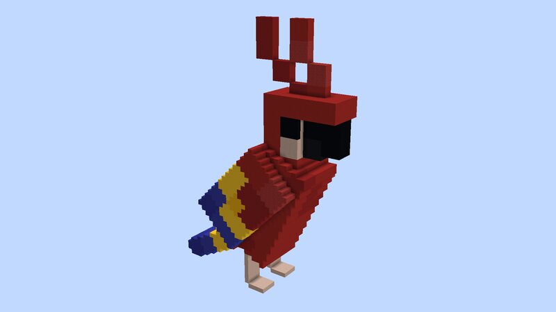Parrot Mob Statues Minecraft Map