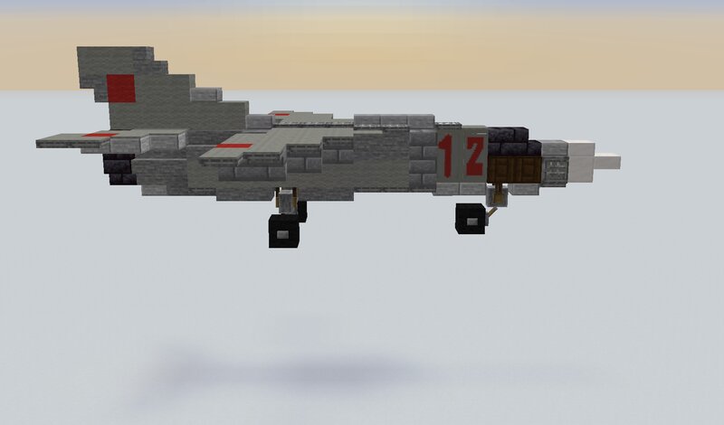 Mikoyan-Gurevich MiG-23 - Flogger (1:1 scale) Minecraft Map
