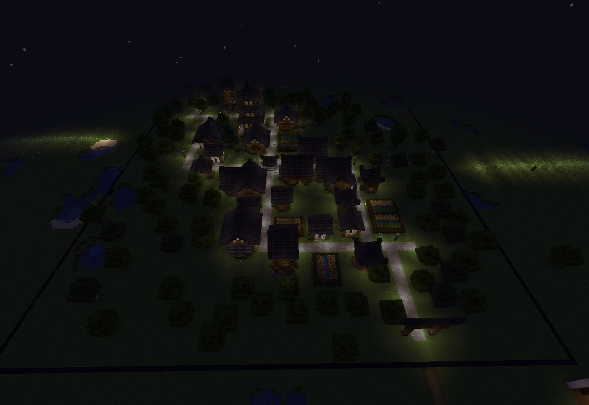 Asiatisches Villager Dorf Minecraft Map
