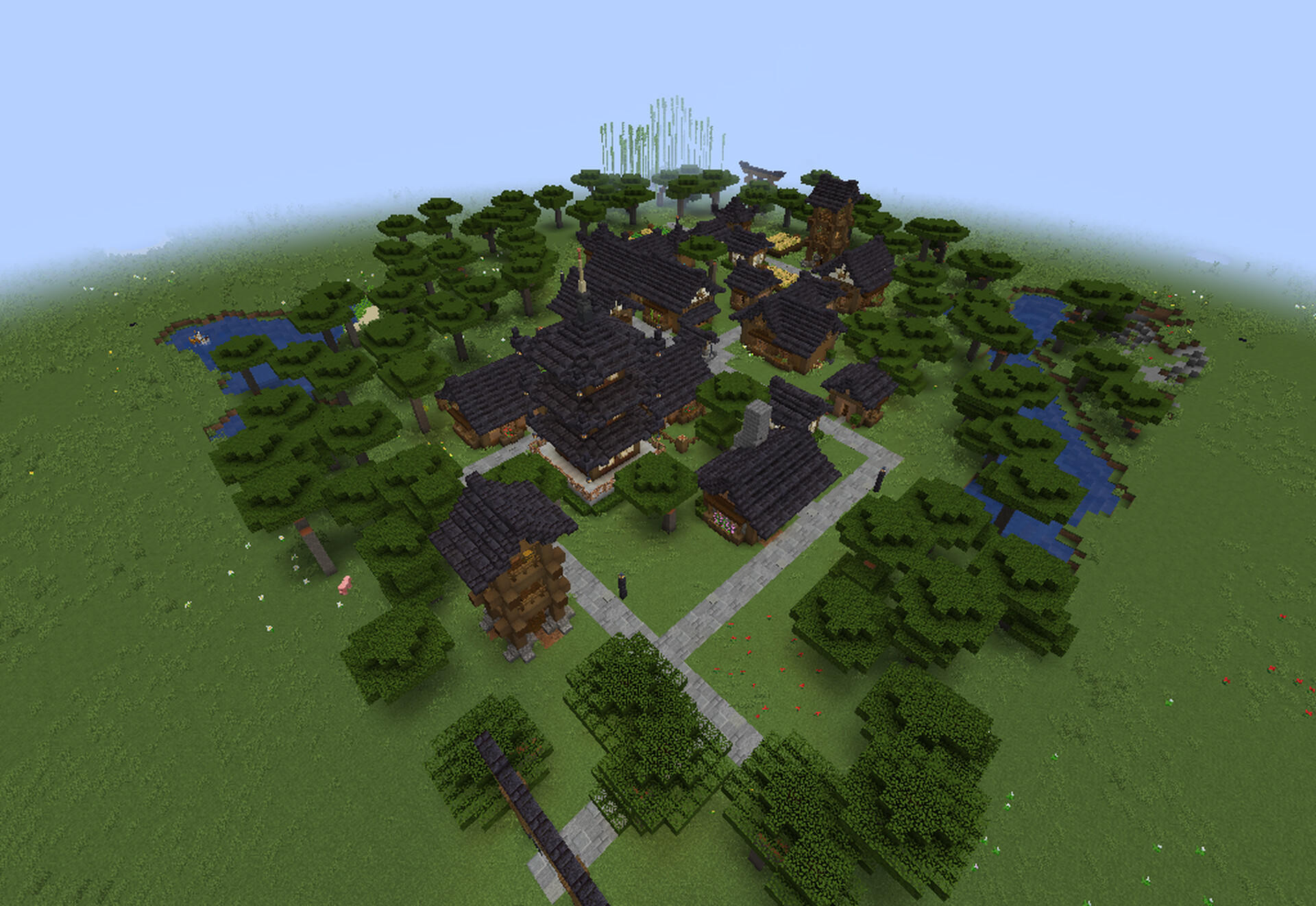 Asiatisches Villager Dorf Minecraft Map