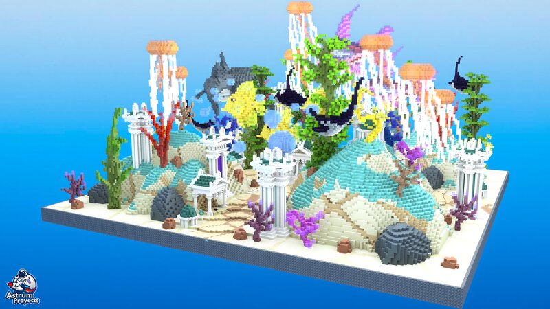 HCF Spawn + Road - AQUATIC Theme Minecraft Map